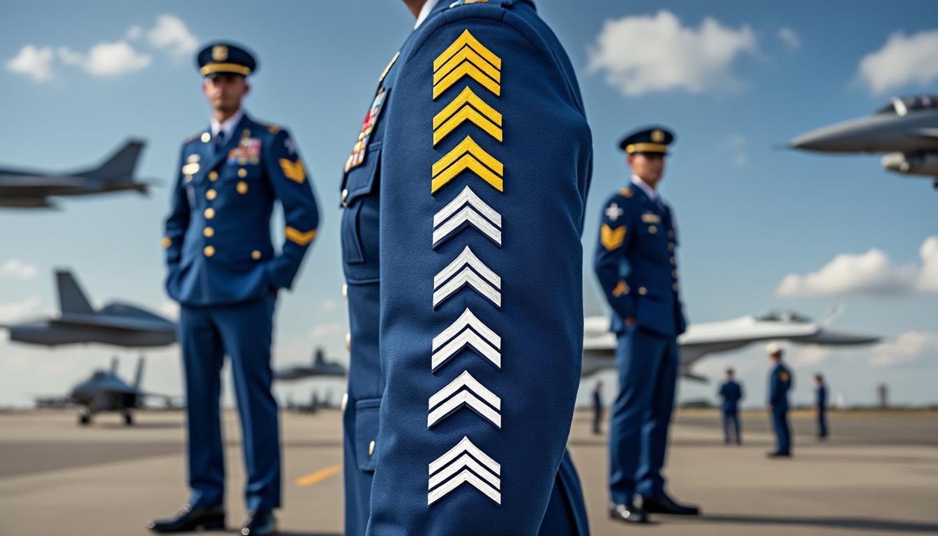 Comprendre les grades de l'armée de l'air en un clin d'œil